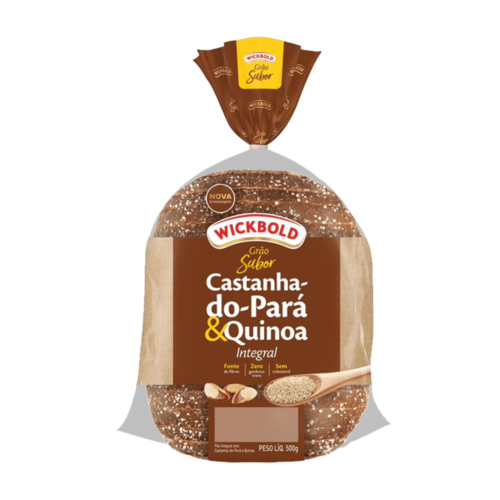 Pão Forma Integral Wickbold Castanha Quinoa 500g