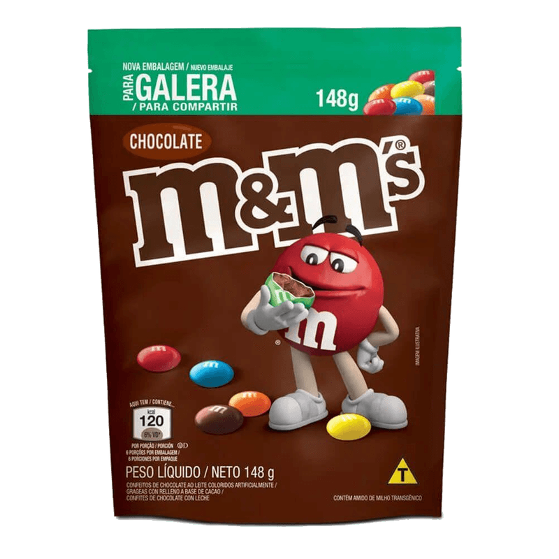 Confeito Mms Chocolate 148g