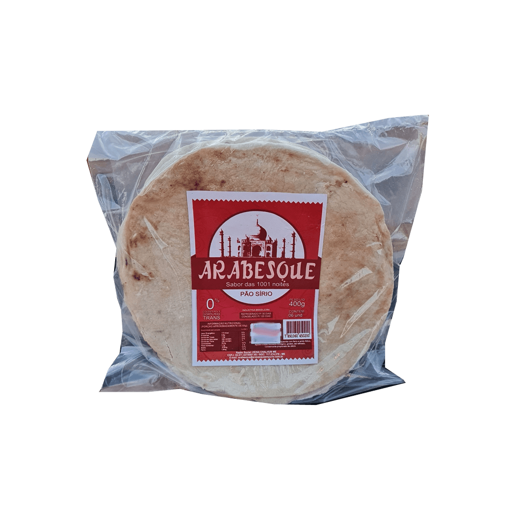 PAO SIRIO NATURAL ARABESQUE PACOTE 400G