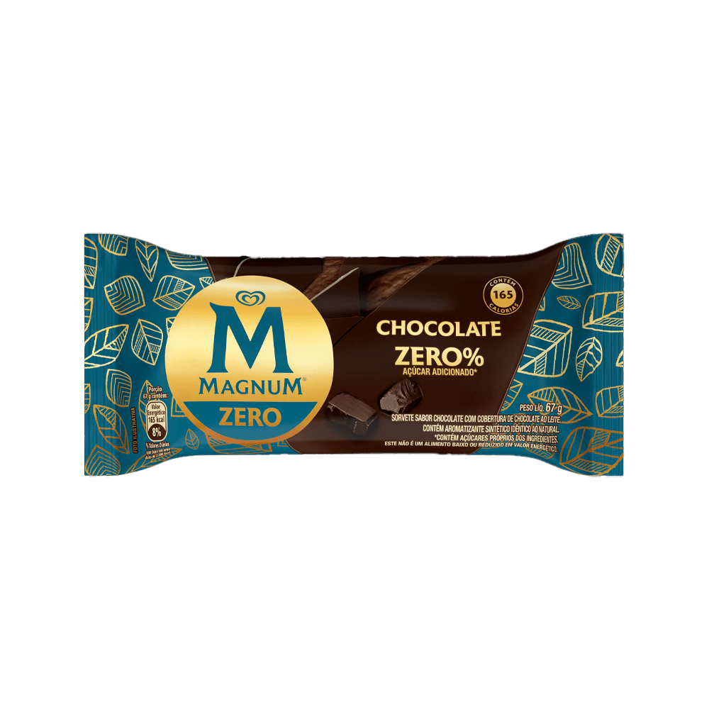Picolé Zero Açúcar Magnum Chocolate 90ml