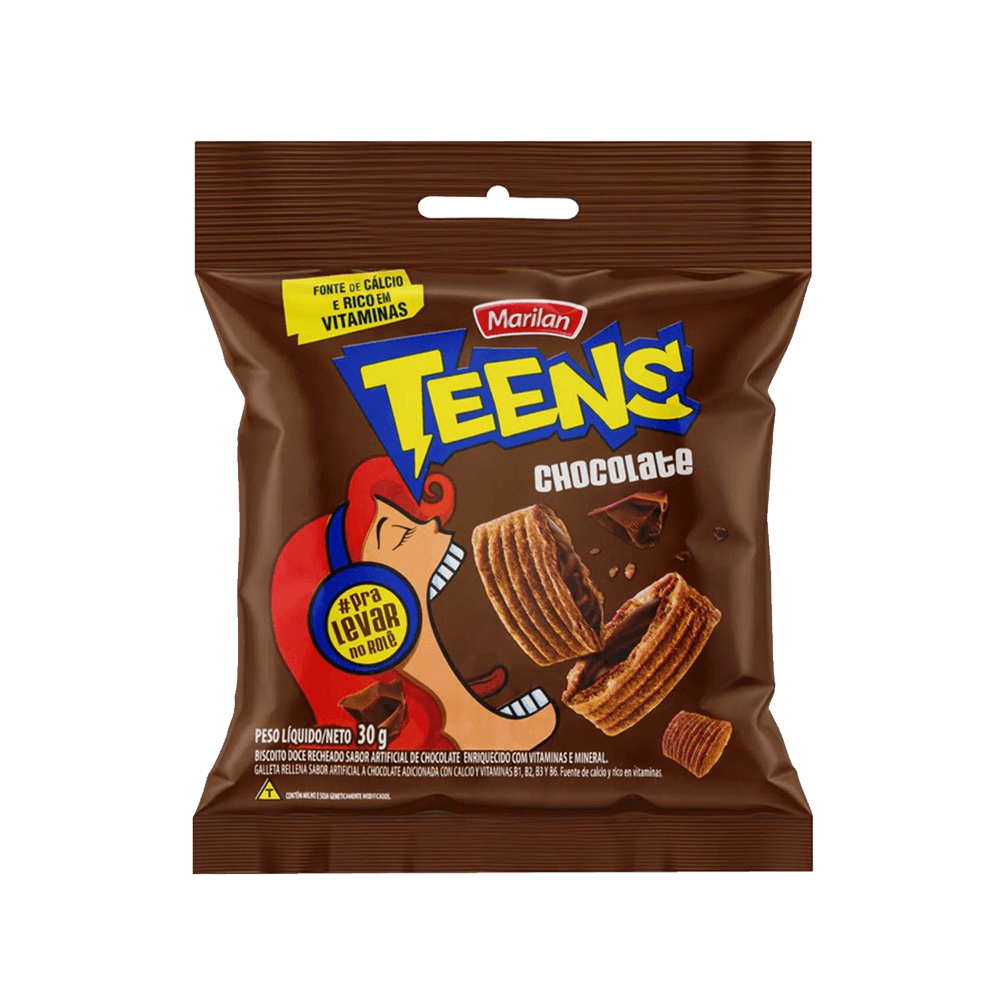 Biscoito Teens Marilan Chocolate 30g