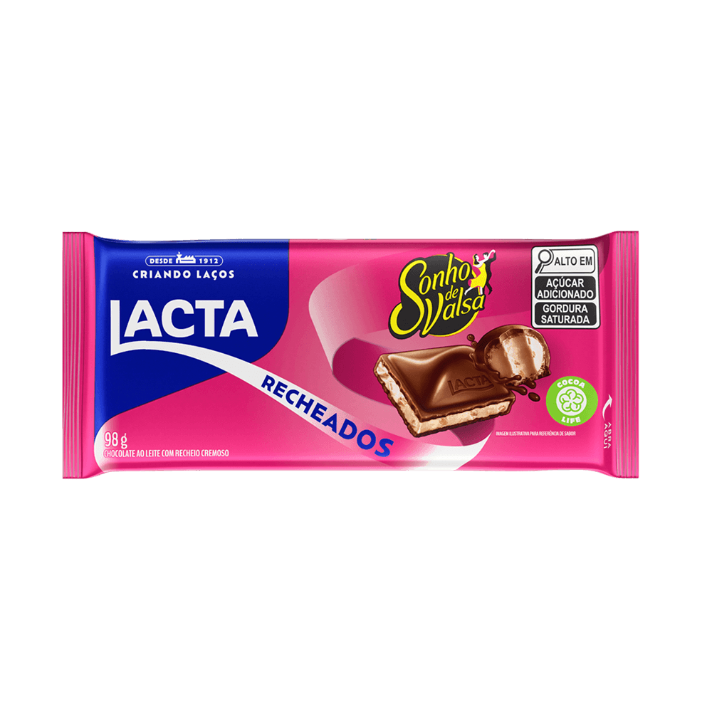Chocolate Lacta Sonho de Valsa 98g