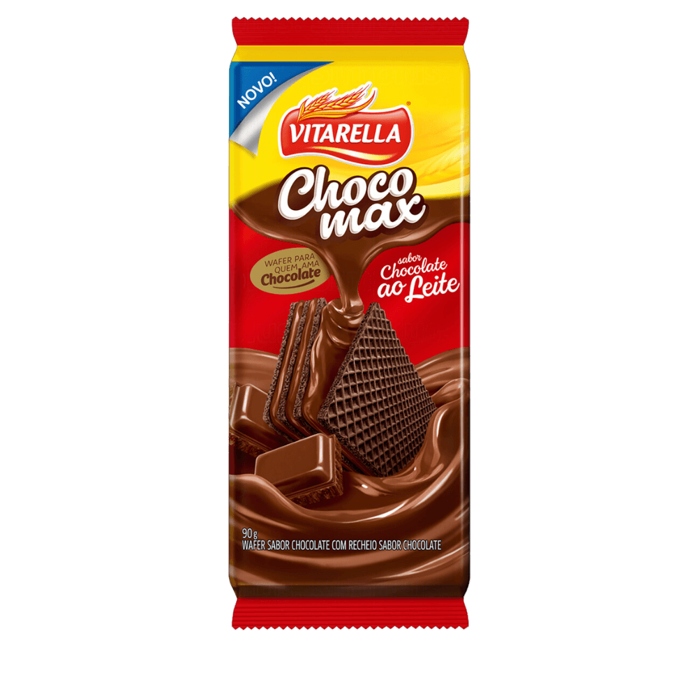 Biscoito Wafer Vitarella Chocomax ao Leite 90g