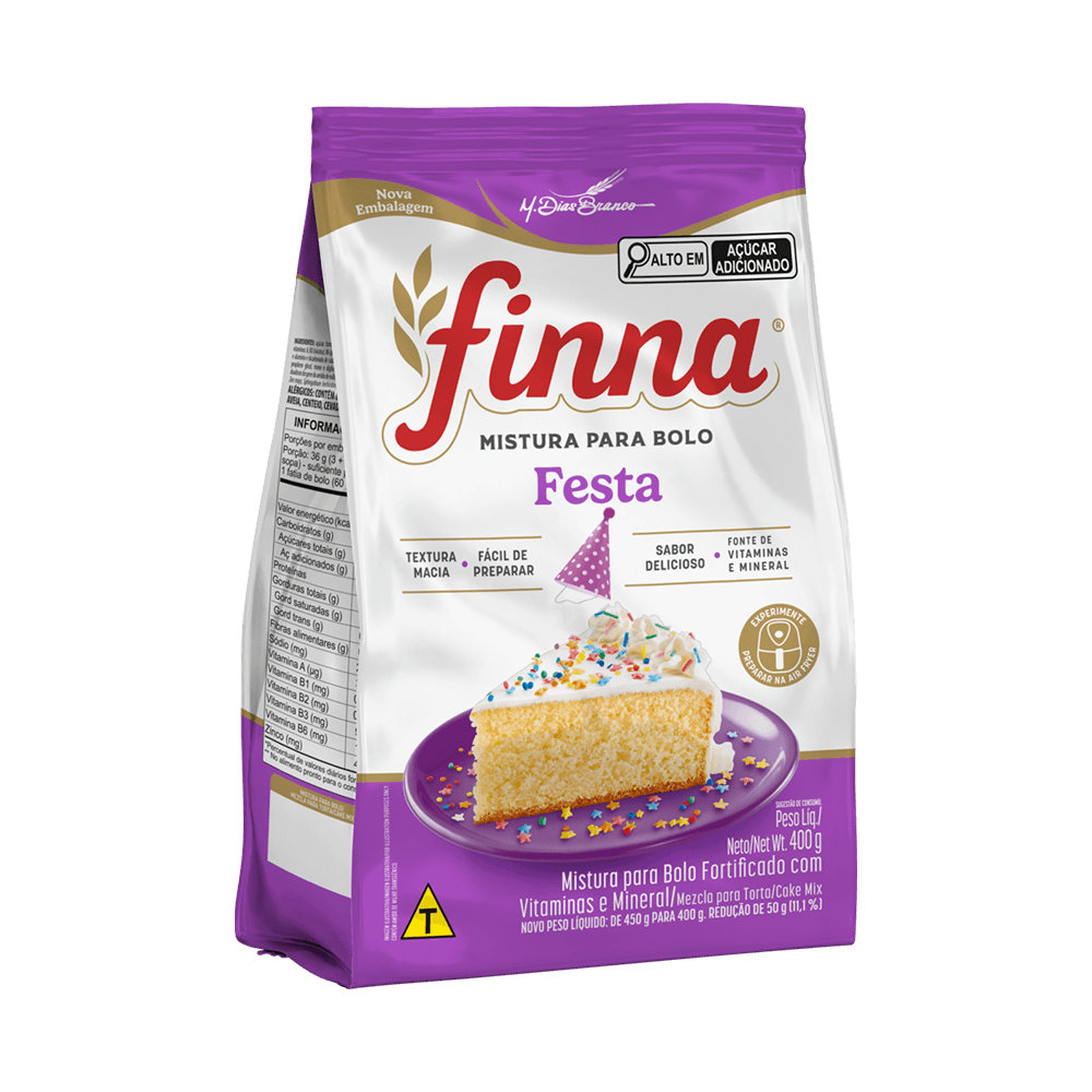 Mistura Bolo Finna Festa 400g