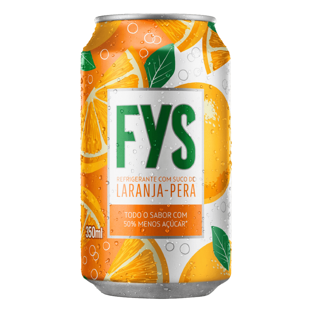 Refrigerante Fys Laranja Pera Lata 350ml