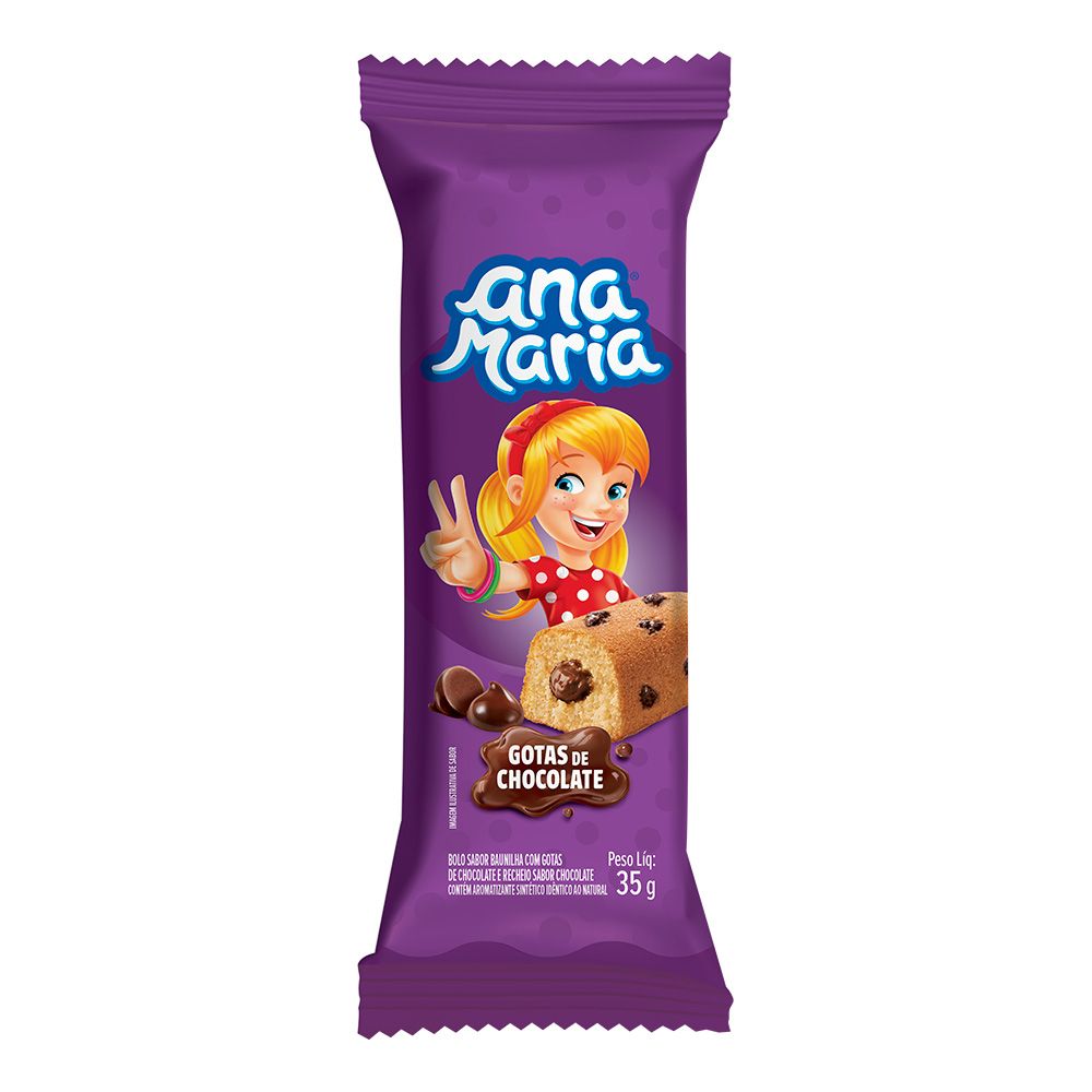Bolinho Ana Maria Gotas Chocolate 35g