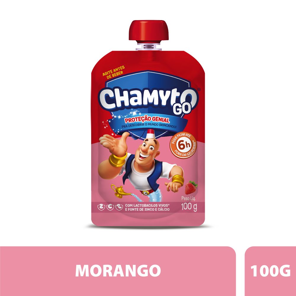 Iogurte Chamyto Go Pouch Morango 100g