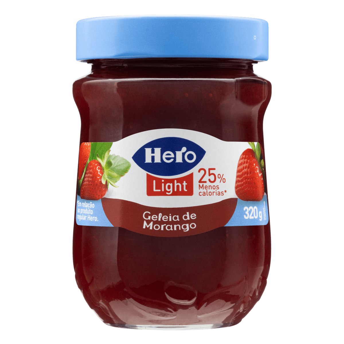 Geleia Hero Light Morango 320G