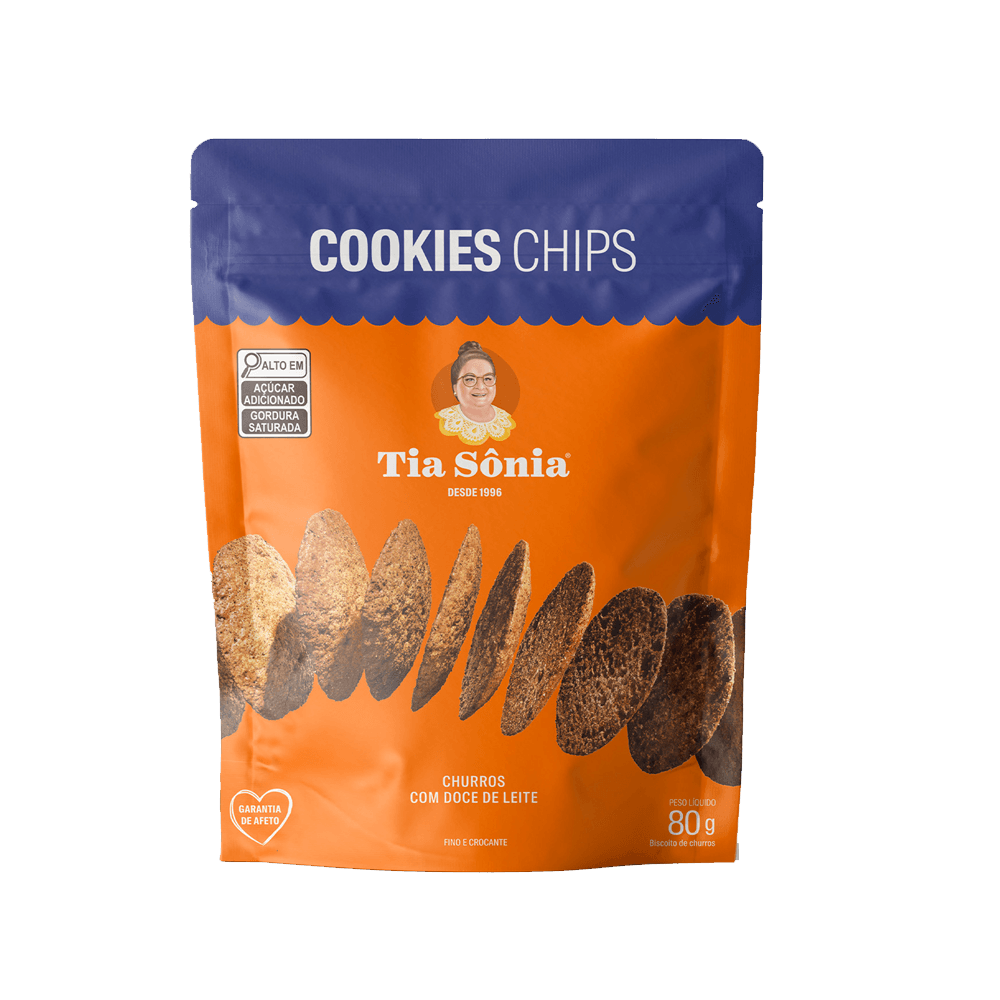 Cookies Chips Tia Sonia Churros Com Caramelo 80g