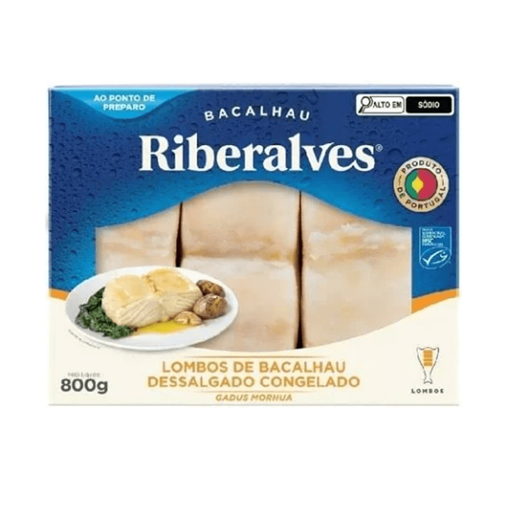 Posta De Bacalhau Riberalves 800g
